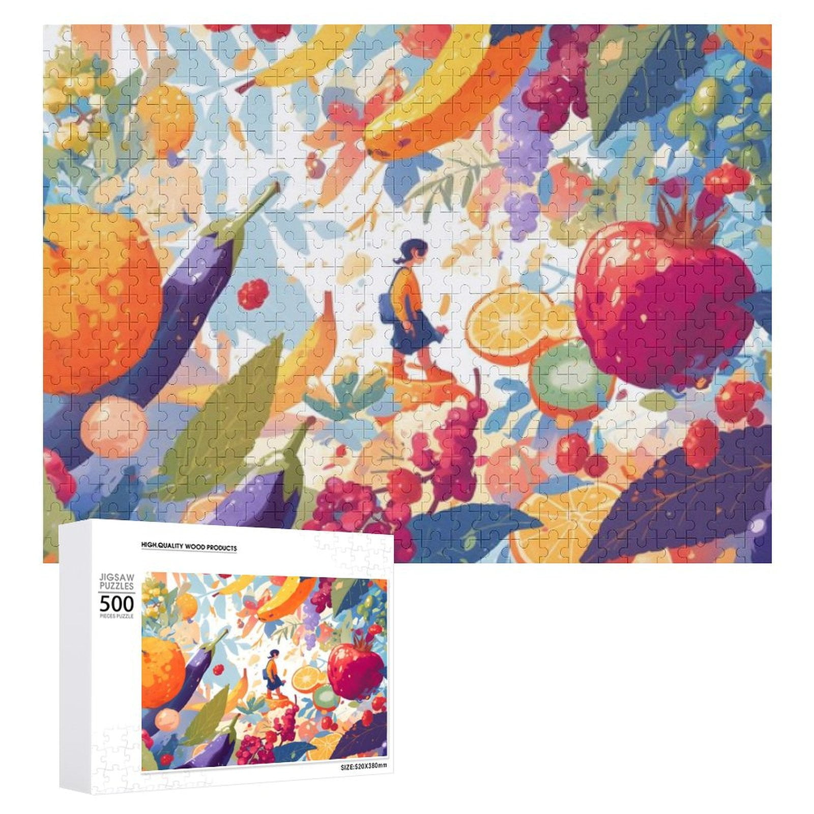 Impossible jigsaw puzzle for adults，Whimsical Fruit - Filled Fantasy500 ...