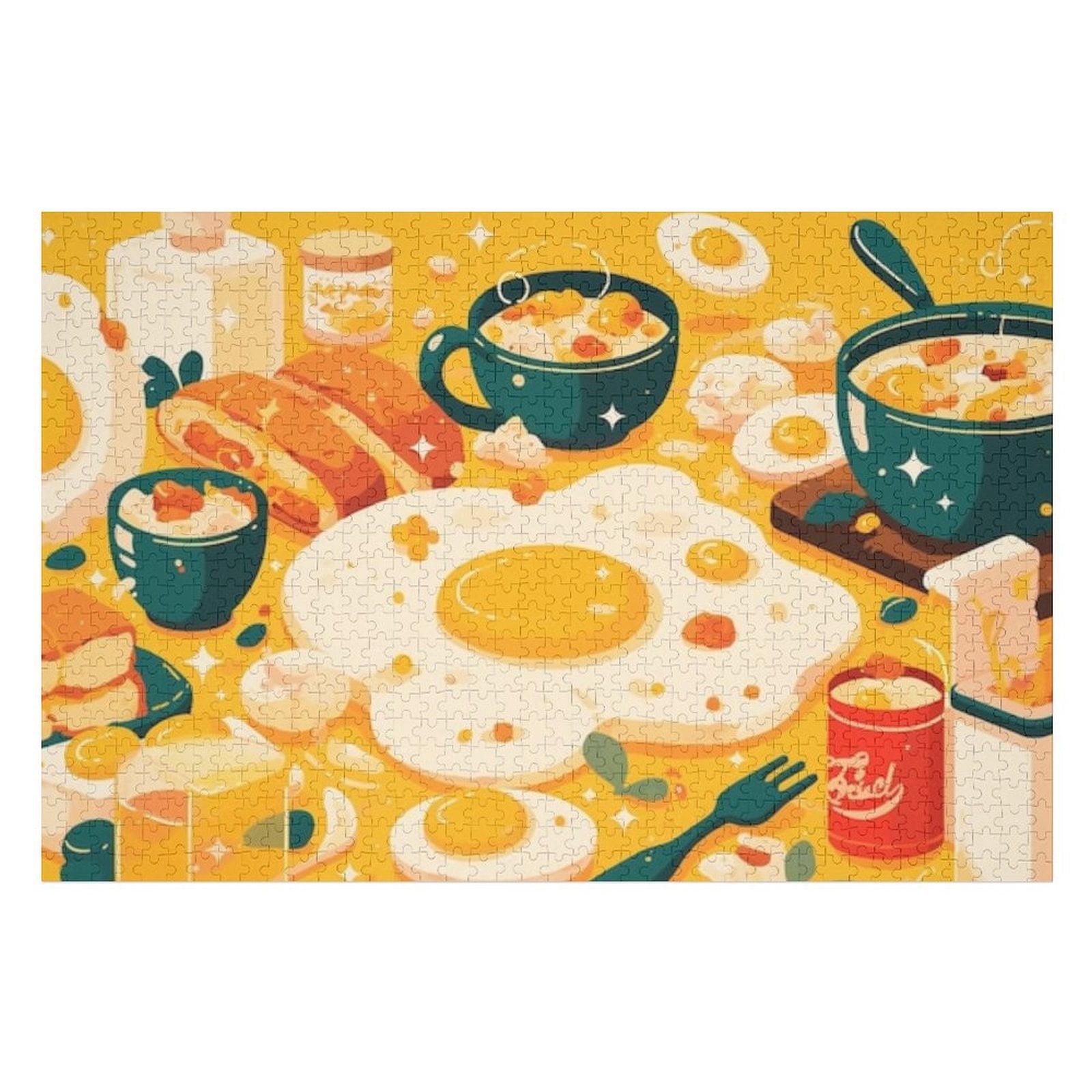 Impossible puzzles for adults，Colorful And Whimsical Breakfast Scene ...