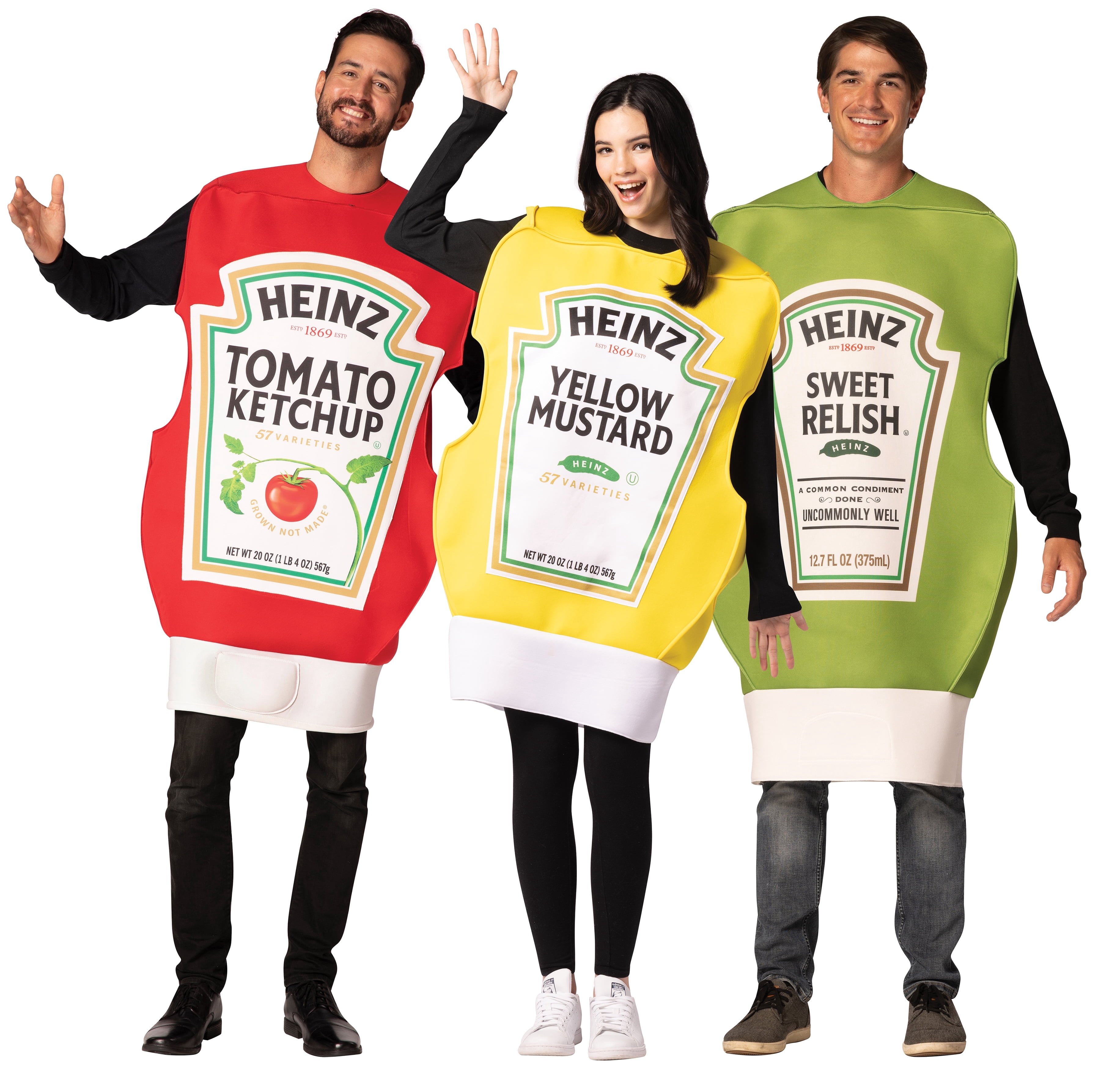 Imposta Costumes Heinz 3 Pack Ketchup, Mustard & Relish Group Halloween ...