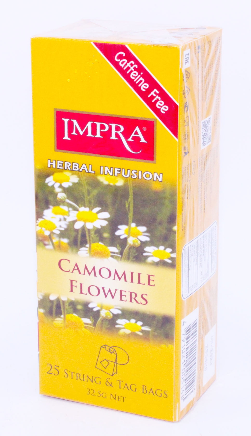 Impra Chamomile Tea 25 Bags (3 Pack) - Soothing Herbal Infusion ...