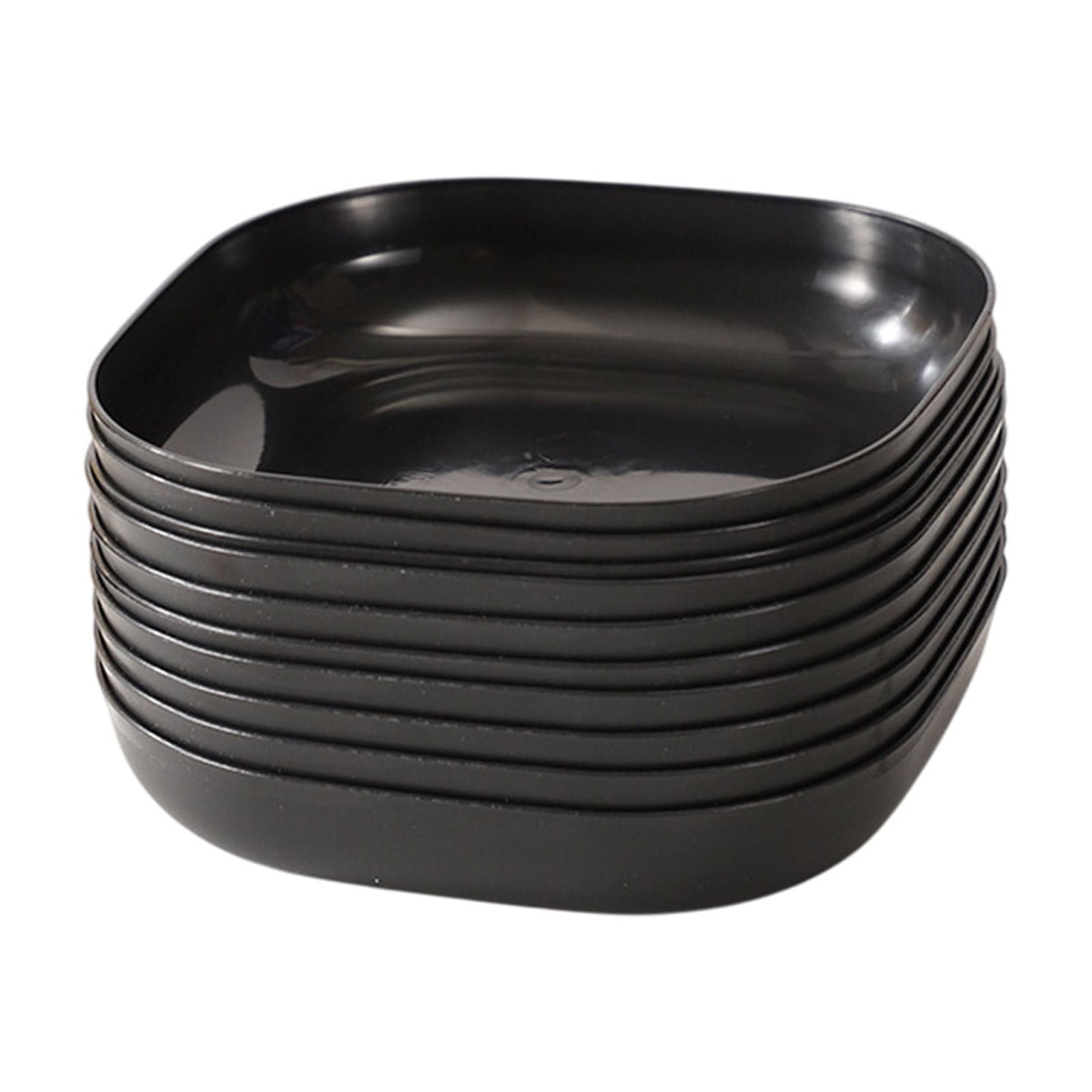 Impregnable Plastic Plate 6x6 Inch Lightweight Dinner Plate Microwave ...