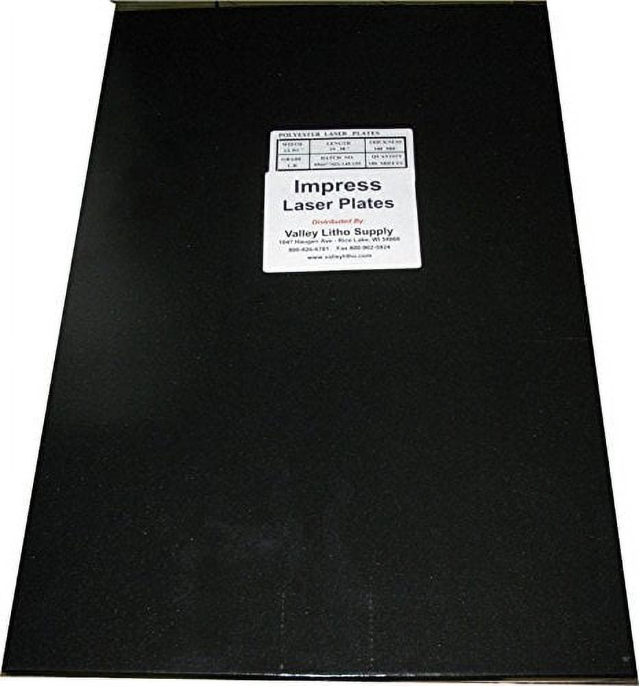Impress 11-3/4" x 18-1/2" Polyester Laser Offset Printing Plates - 100 ...