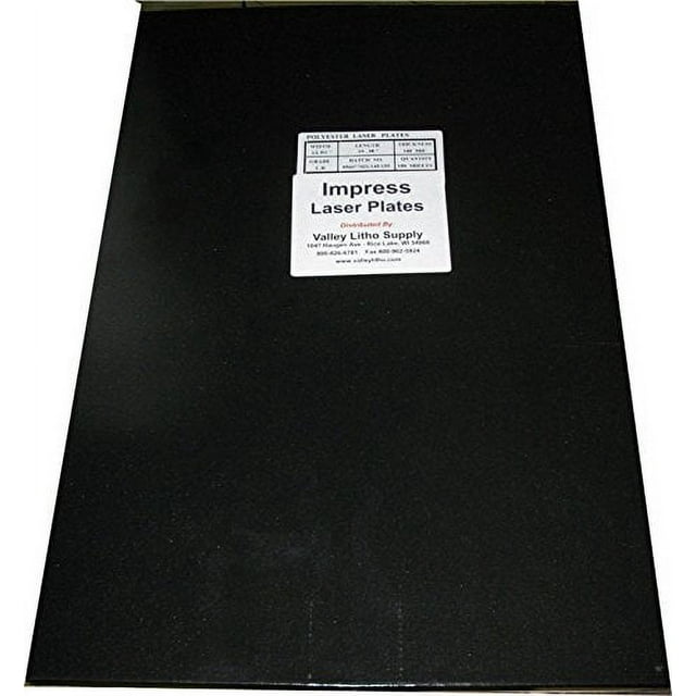 Impress 11-3/4" x 18-1/2" Polyester Laser Offset Printing Plates - 100 ...