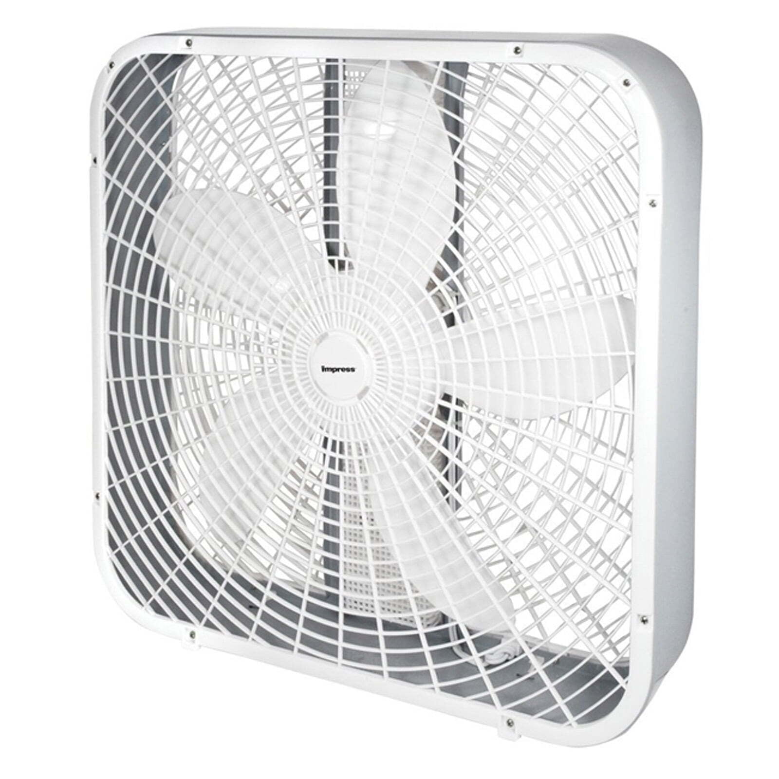 Impress 20-Inch 3-Speed Box Fan in White - Walmart.com