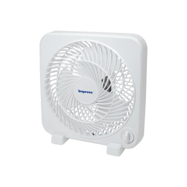 Impress 9 inch Box Fan- White - Walmart.com