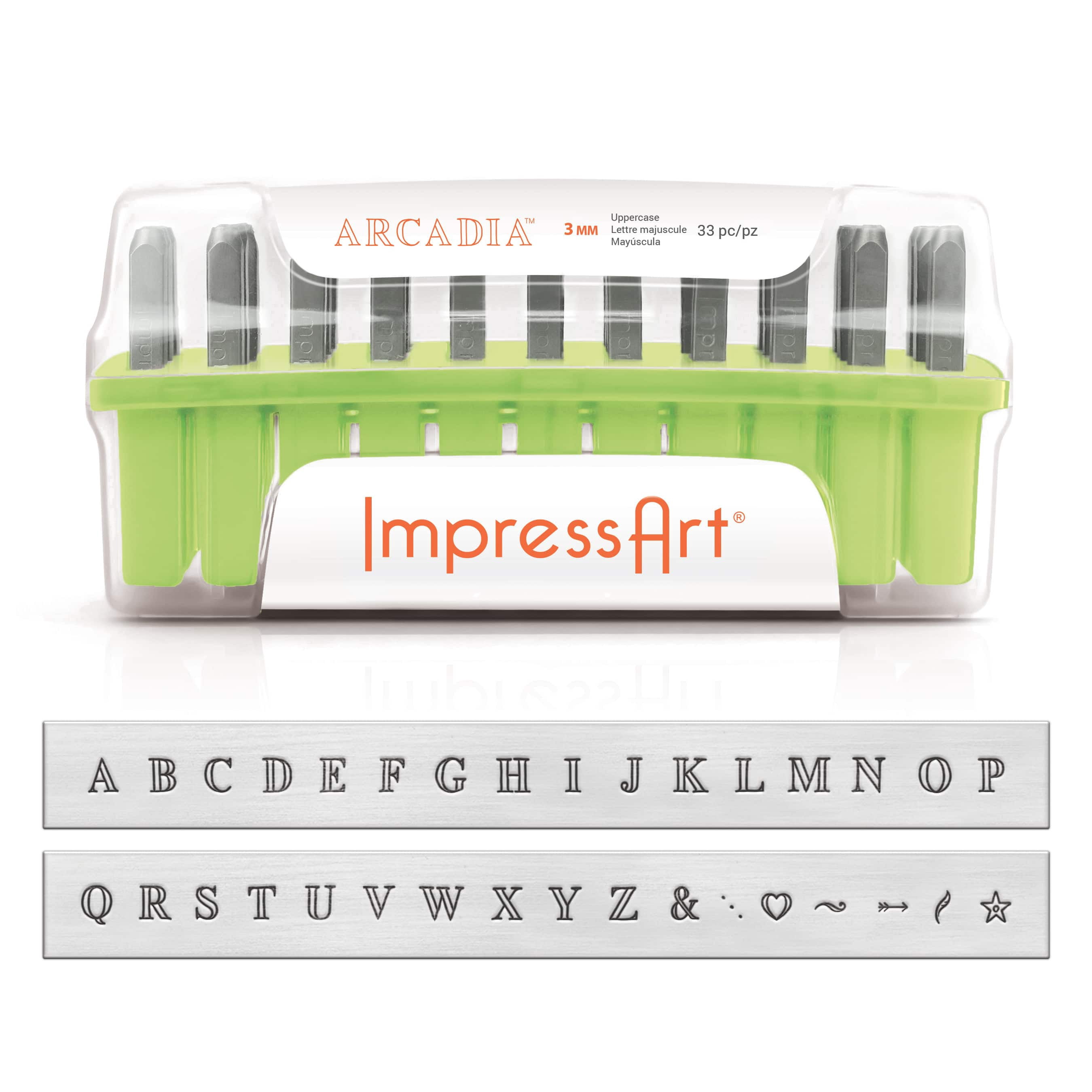 Impress Art® Arcadia™ Letter Stamps, Uppercase - Walmart.com