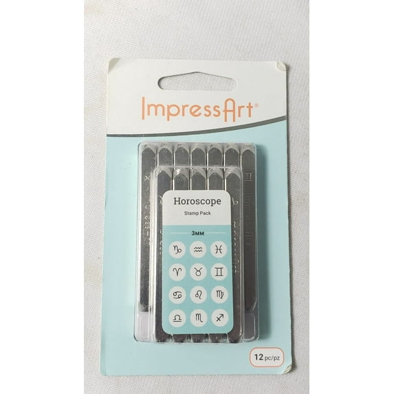 ImpressArt Horoscope Metal Stamp Set 12 pc - Walmart.com