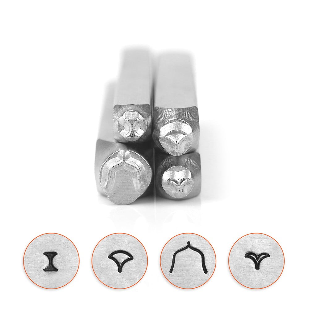 ImpressArt Metal Punch Stamp Set, Mandala Series #3, 4 Pieces, Steel ...