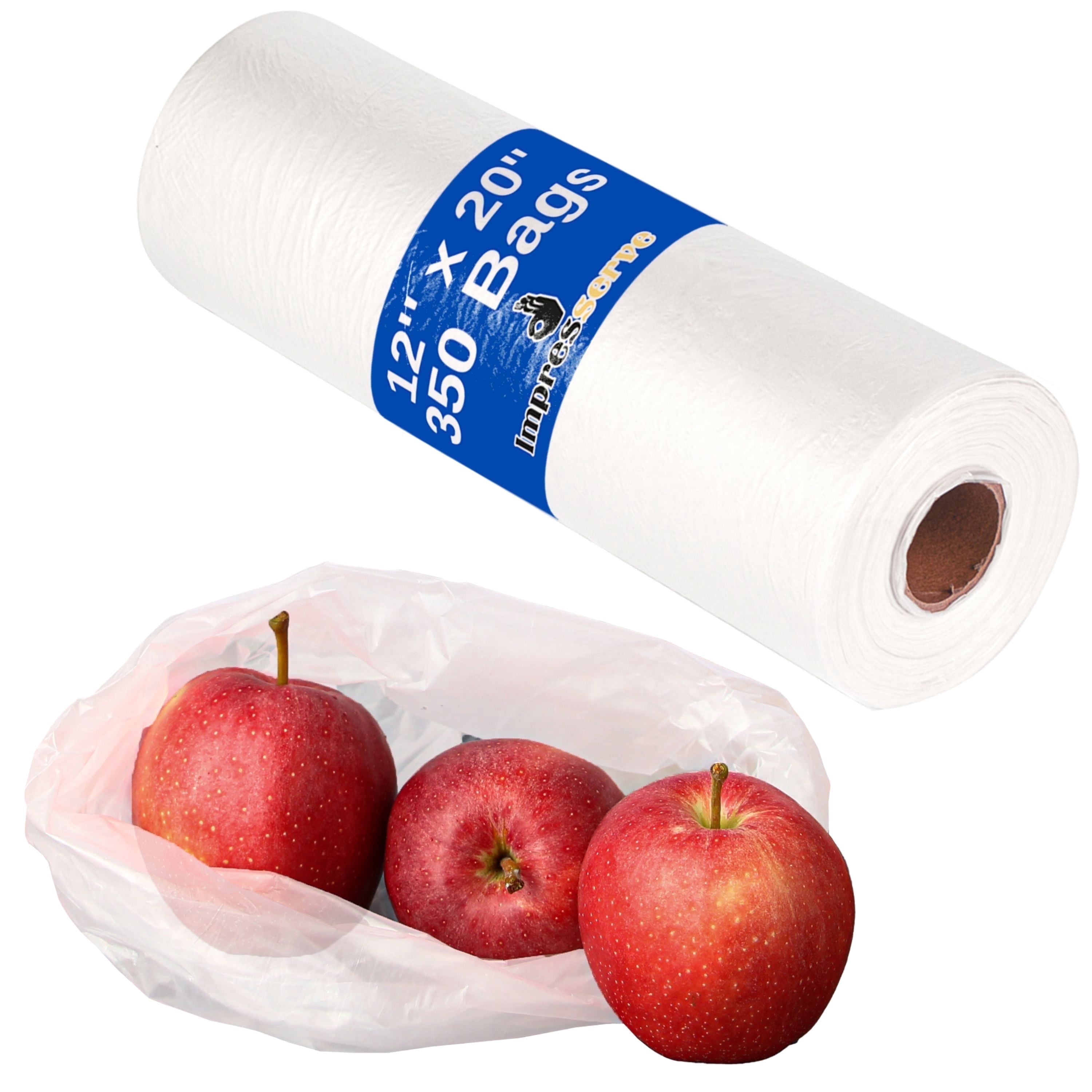 Impresserve 12" x 20" Disposable Plastic Bags, Fold Top - 350 Count ...