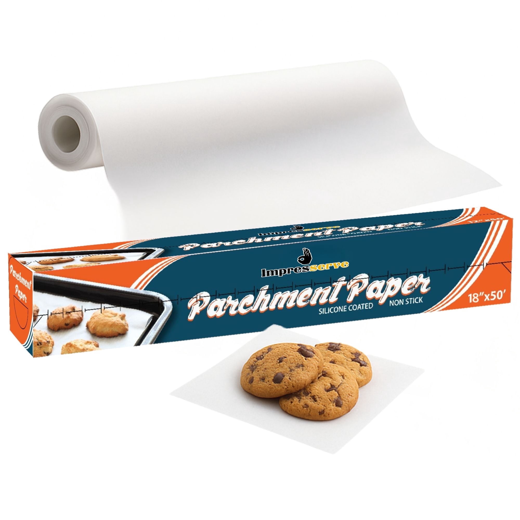 Impresserve Parchment Paper Roll, Non-Stick Baking Paper for Ovens and ...