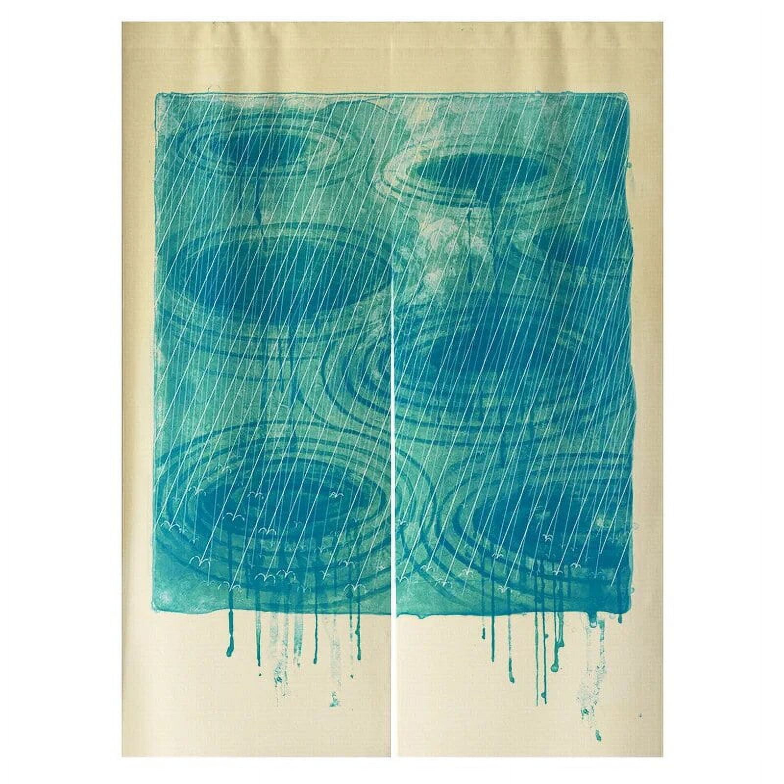 Impression Modern Painting Polyester Door Curtain Bedroom Kitchen Fume-proof Partition Curtain ...