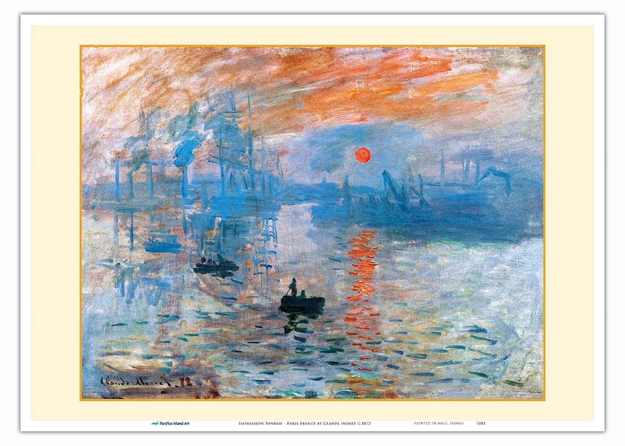 Impression Sunrise - Paris France - From an Original Color Painting by ...