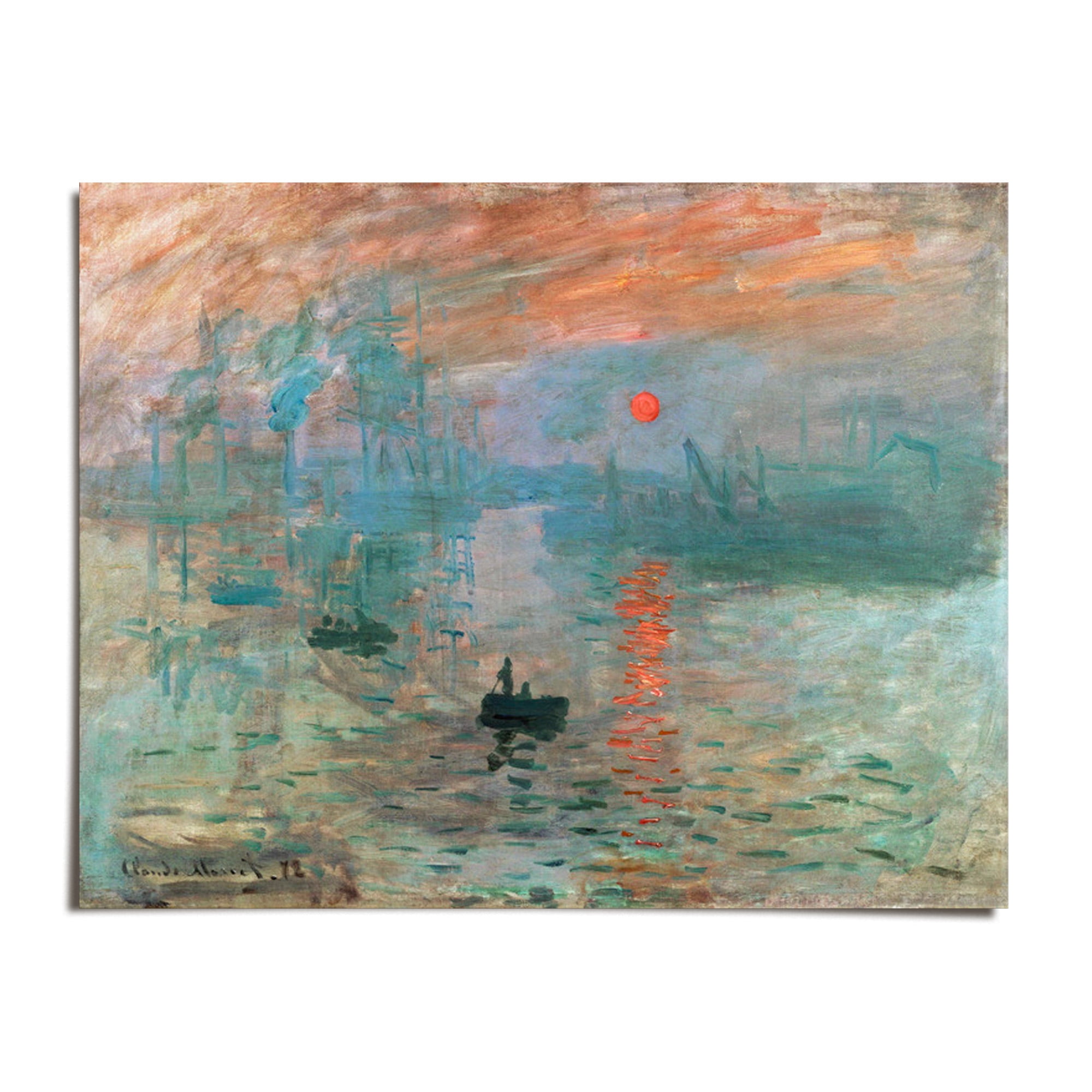 Impression, Sunrise c. 1873 - Claude Monet - 8x12 - Wall Art Print ...