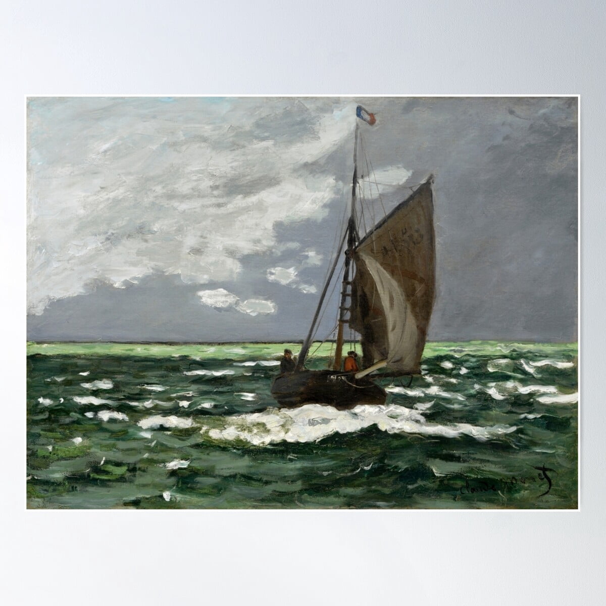 Impressionist Art Seascape, Storm (1866) By Claude Monet Poster Wall ...