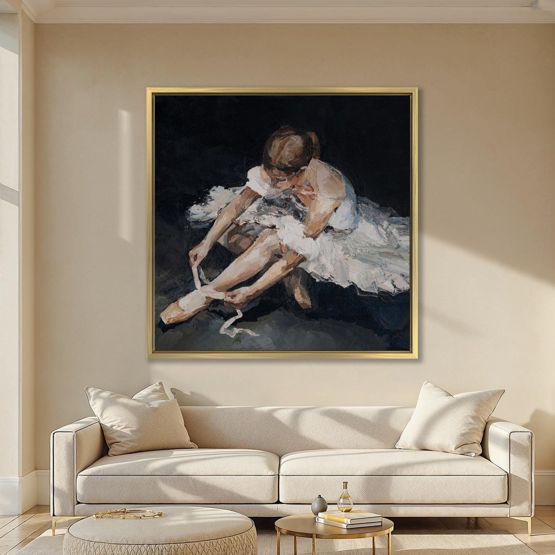 Impressionist Ballet Dancer Print on Beautiful Ballerina Wall Art ...
