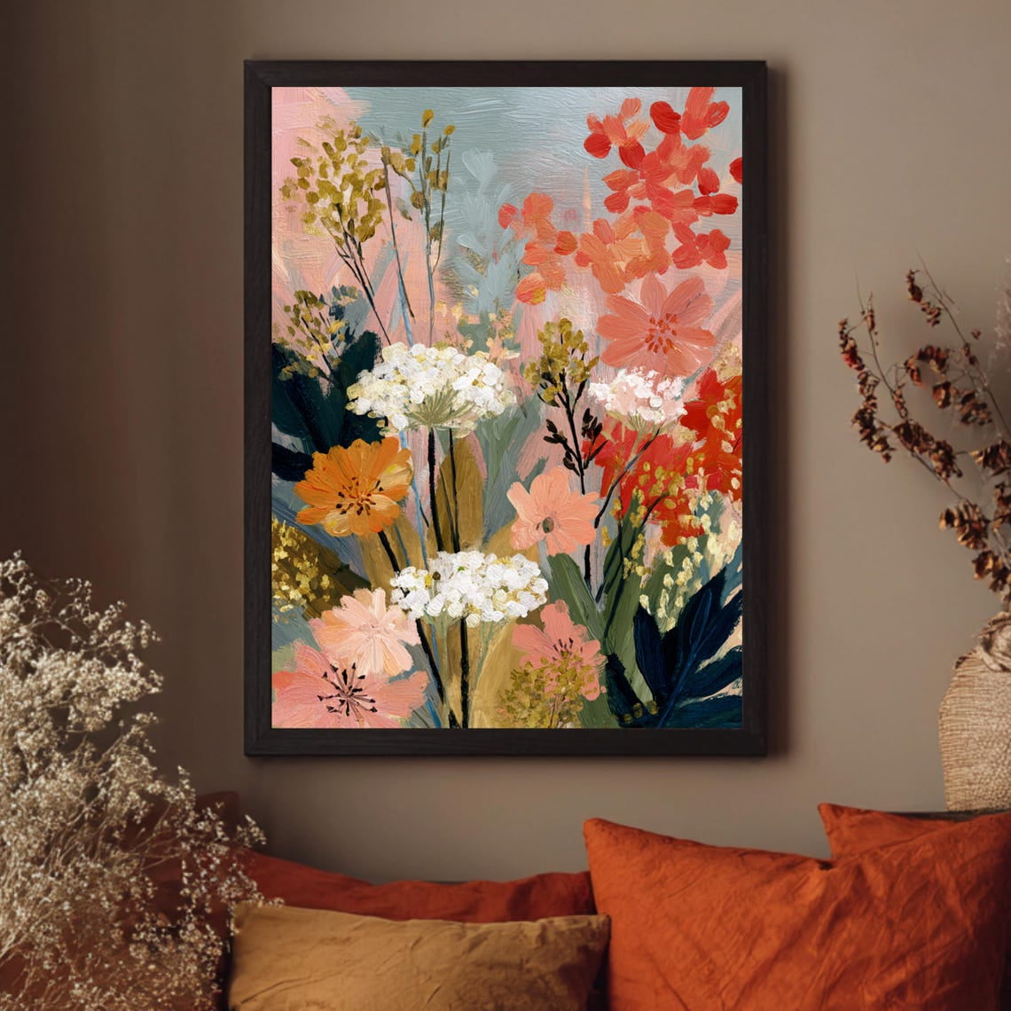 Impressionist Country Manor Rustic Summer Wall Art, Stately Cottage ...