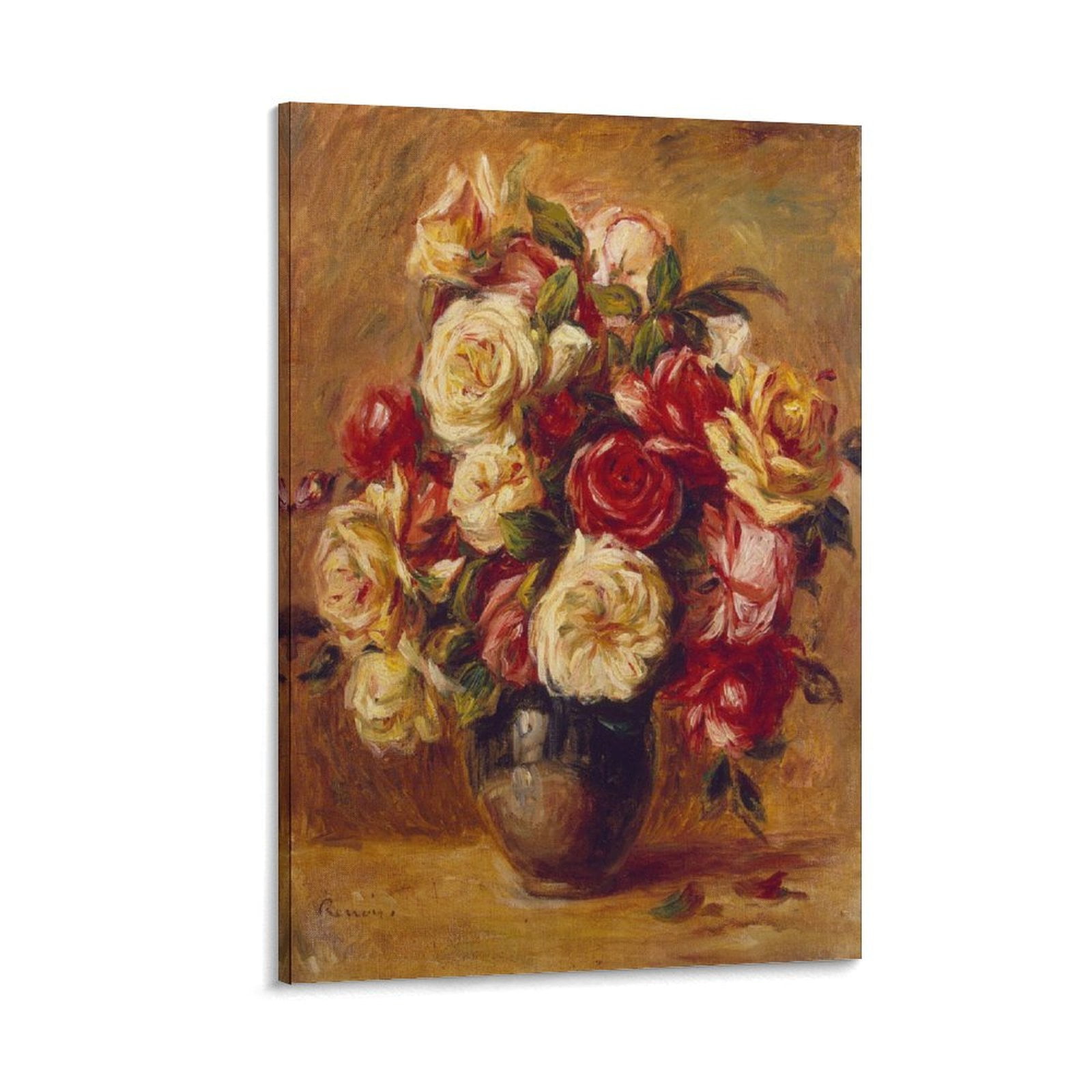 Impressionist Painters Pierre-Auguste Renoir Bouquet of Roses Poster ...