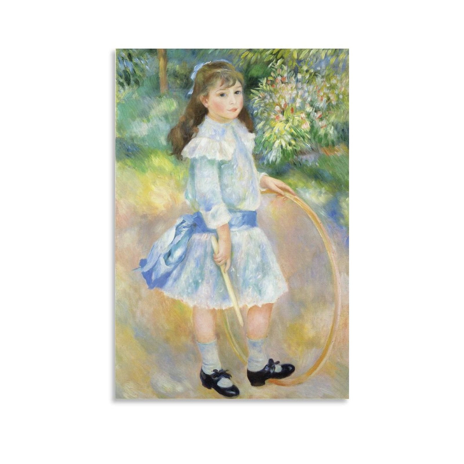 Impressionist Painters Pierre-Auguste Renoir Girl with A Hoop Poster ...