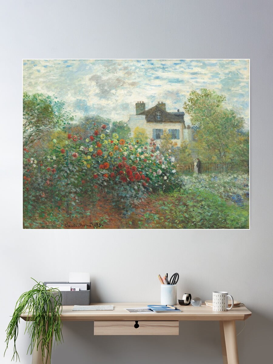 Impressionist Painting The Artist'S Garden In Argenteuil, A Corner Of ...