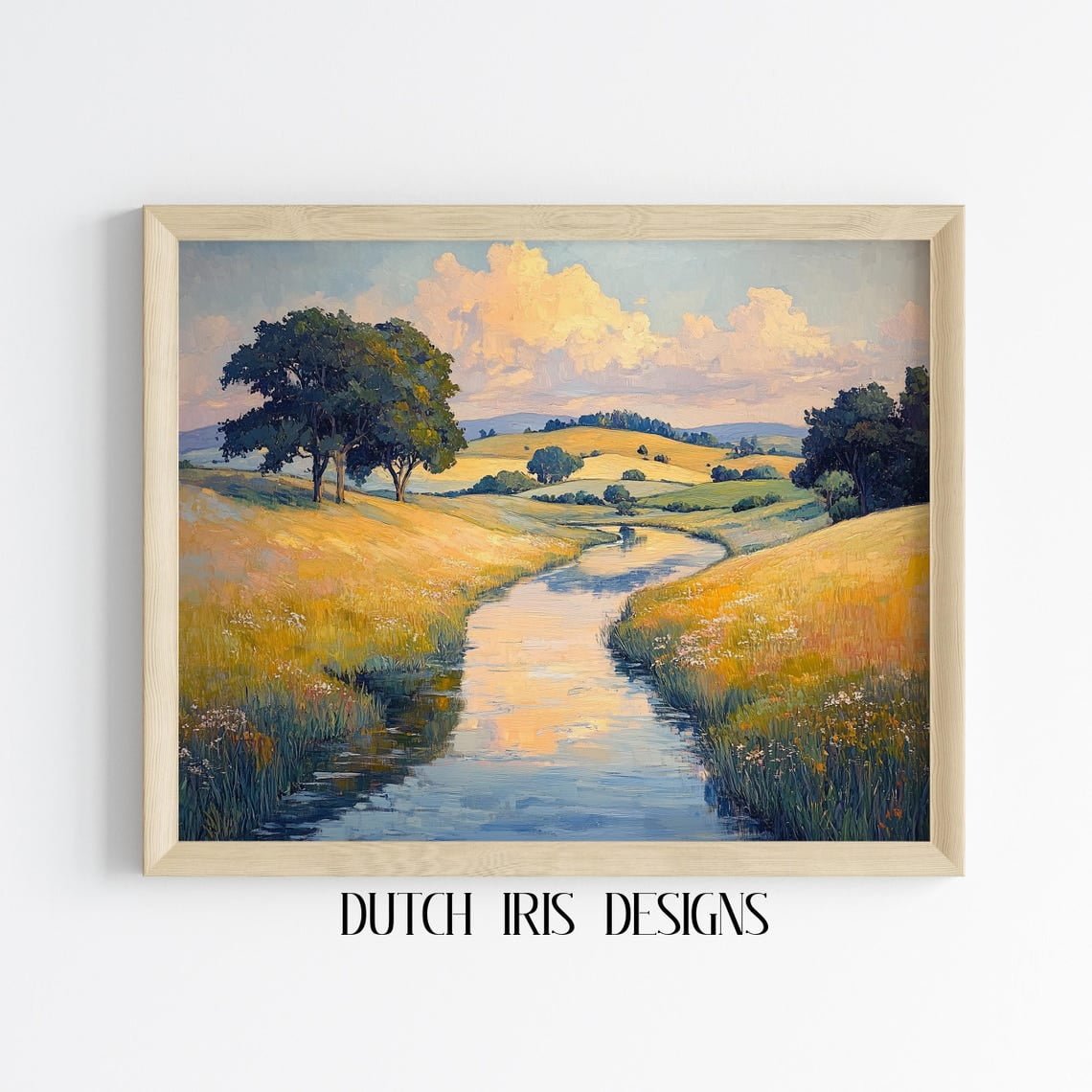 Impressionist Summer Landscape Print, Cottagecore Countryside Art ...