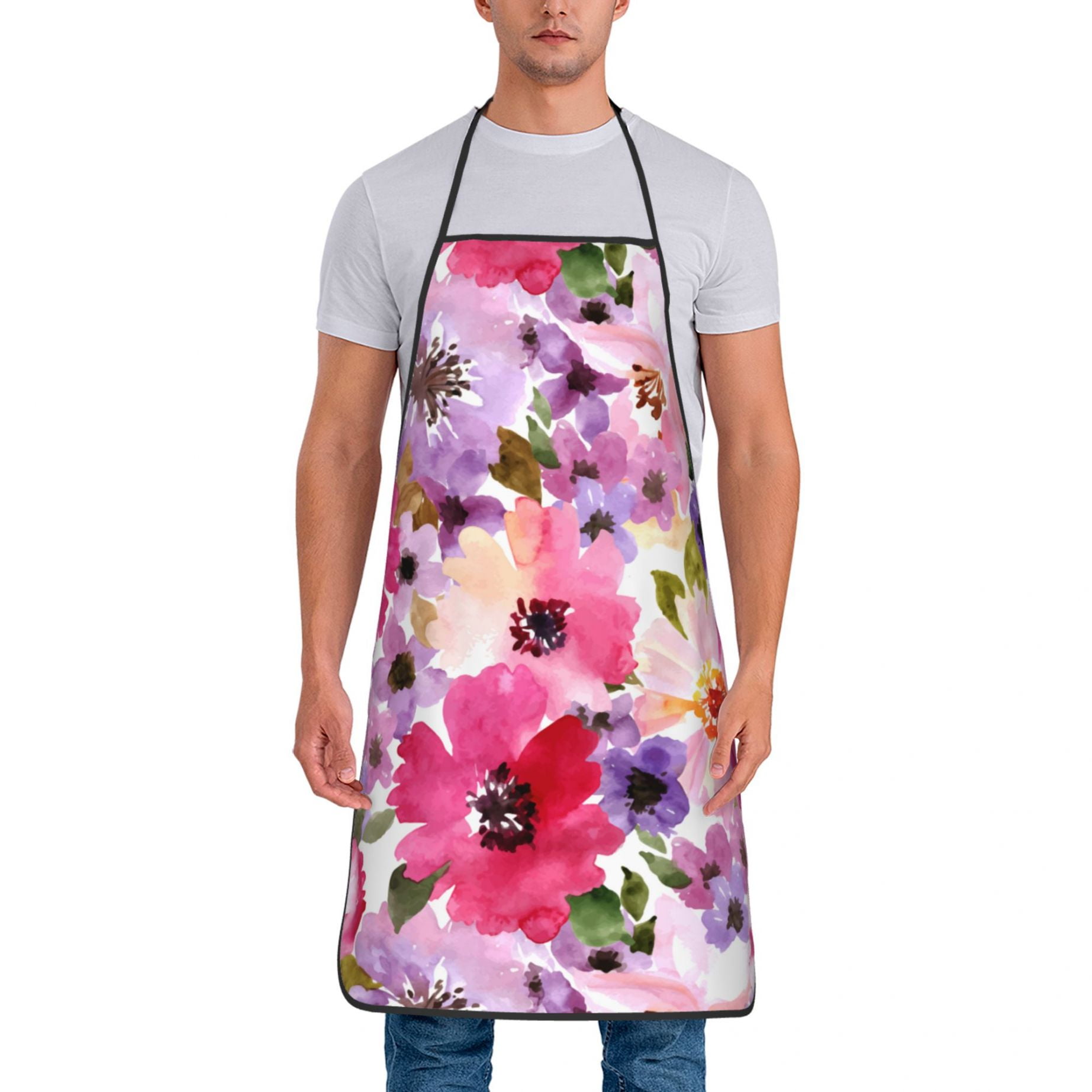 Impressionist style floral background (3) Aprons for Women Men ...