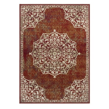 Better Homes & Gardens Spice Grid 1'10" X 5' Rouge Area Rug - Walmart.com
