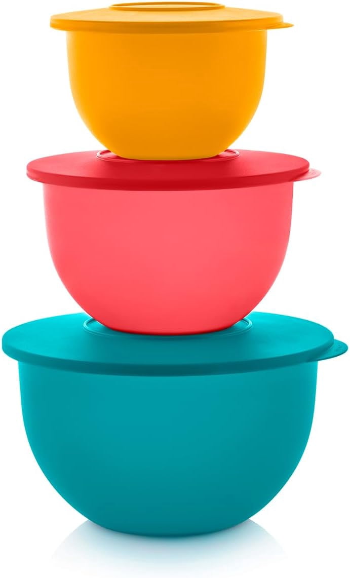 Impressions Classic 3 Bowl Food Storage Set in Multi Colors, Dishwasher ...