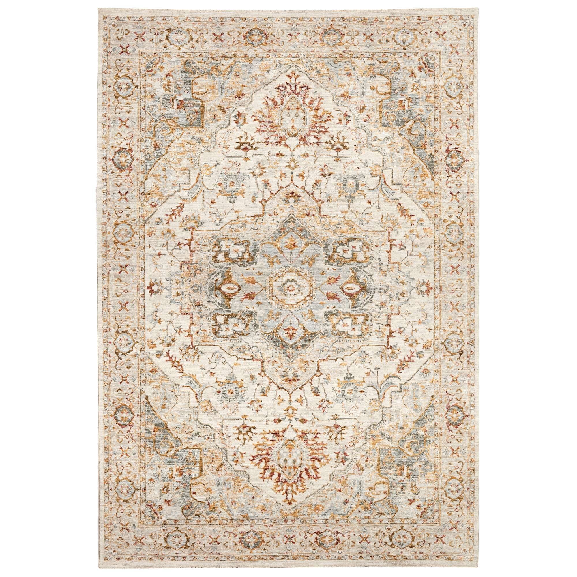 Impressions Medallion Area Rug - Multi, 7'10"x10'2" - Walmart.com