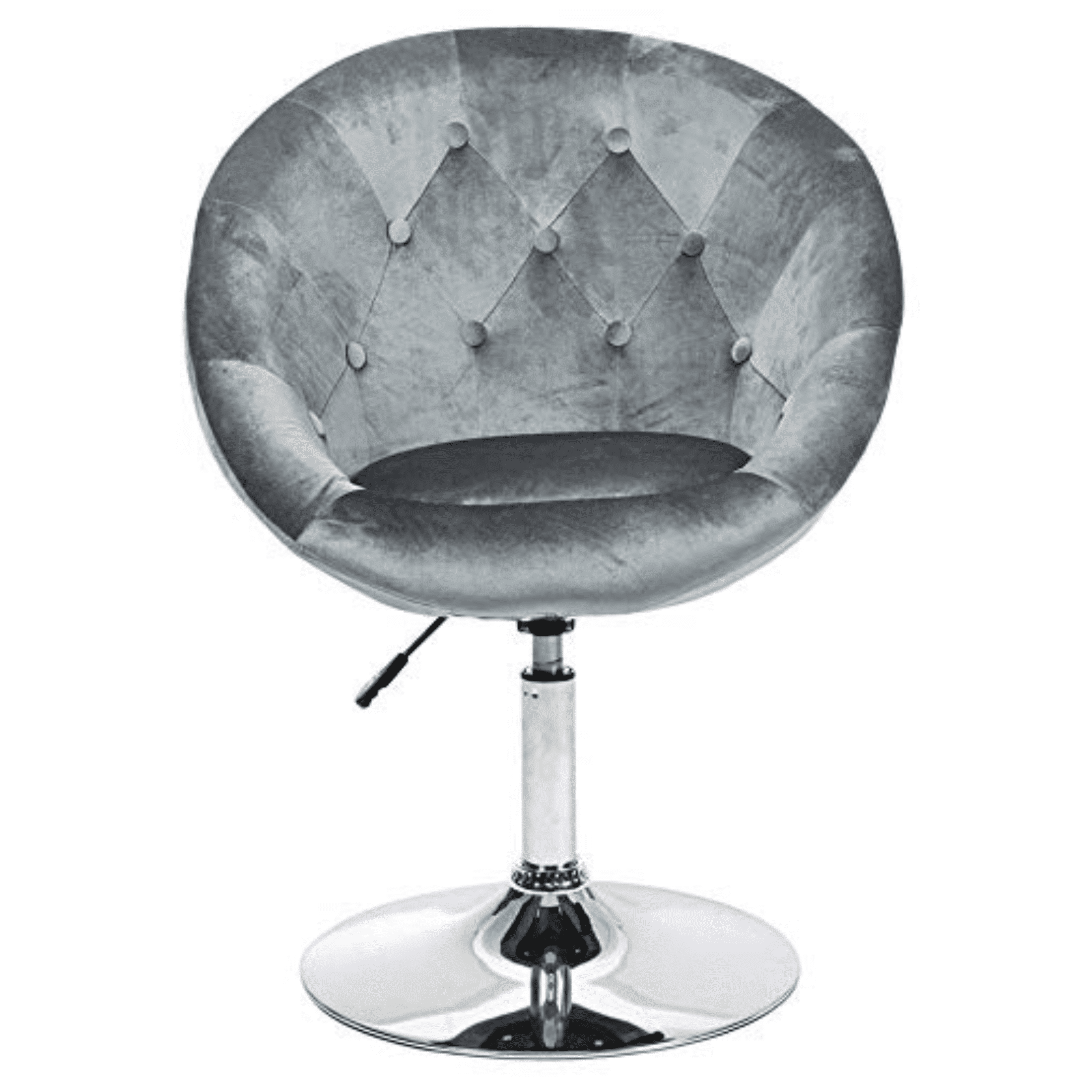 Impressions Vanity Antoinette Round Tufted Vanity Chair with 360 Degree ...