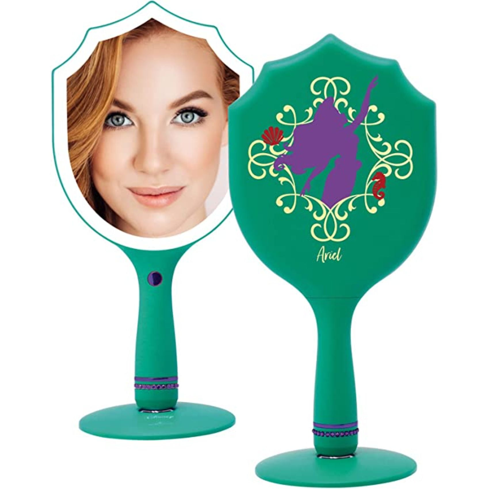 Impressions Vanity Ariel LED Handheld Makeup Mirror with Standing Base ...
