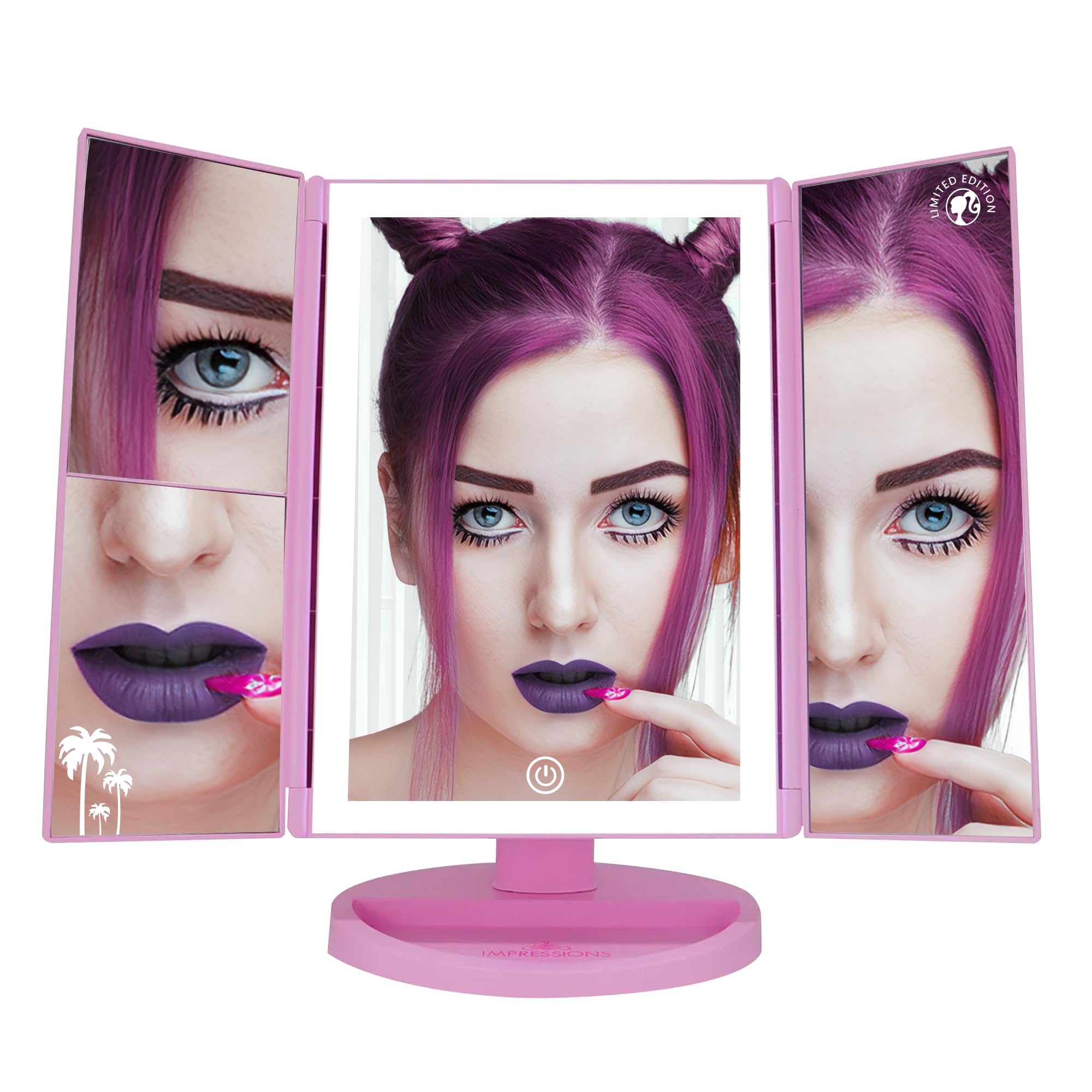 Impressions Vanity Barbie LED YPF5 Trifold Makeup Mirror with ...