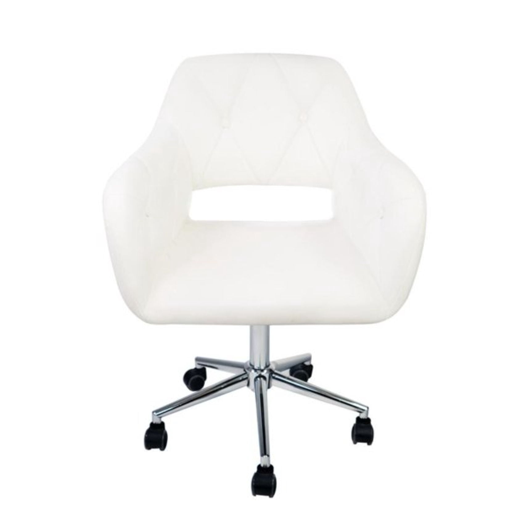 Impressions Vanity Brittney Tufted Vanity Chair with 360 Degree Swivel ...