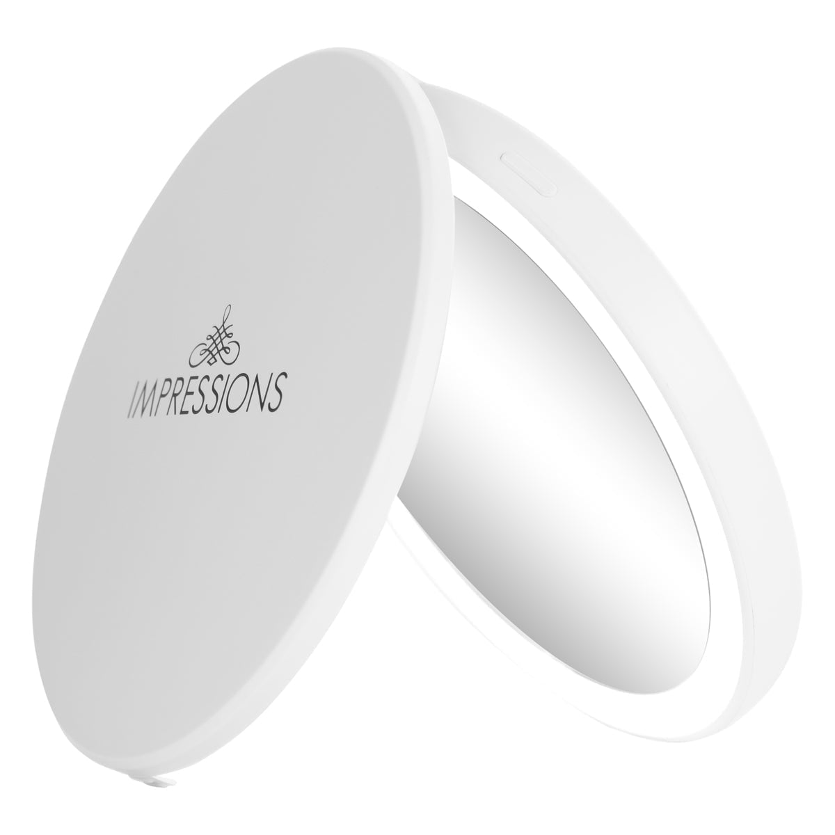 Impressions Vanity Comapact Mirror with Lights and 2X Magnification ...