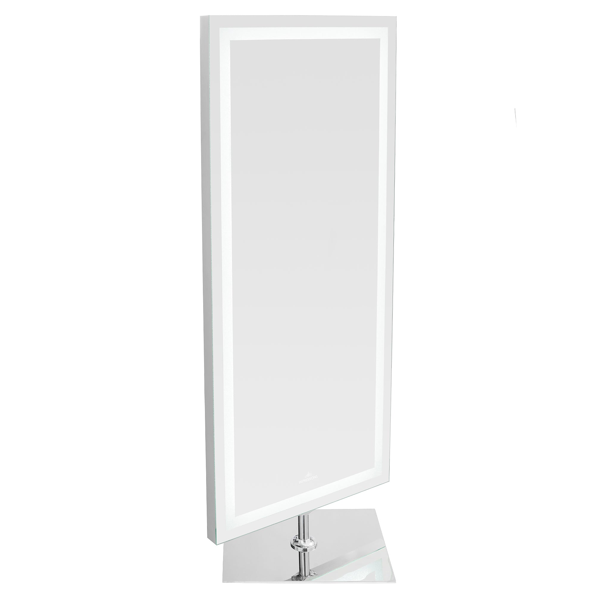 Impressions Vanity Cristal Full Length Mirror with Lights,180 Degrees ...