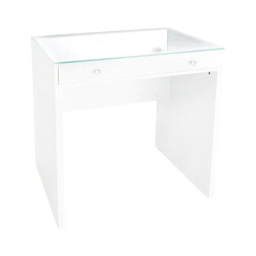 Impressions Vanity SlayStation Mini Makeup Table with Two Drawers and ...