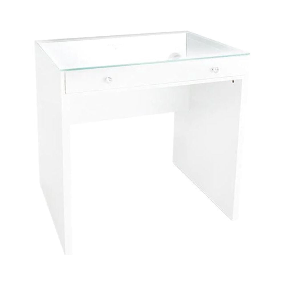 Impressions Vanity SlayStation Mini Makeup Table with Two Drawers and ...