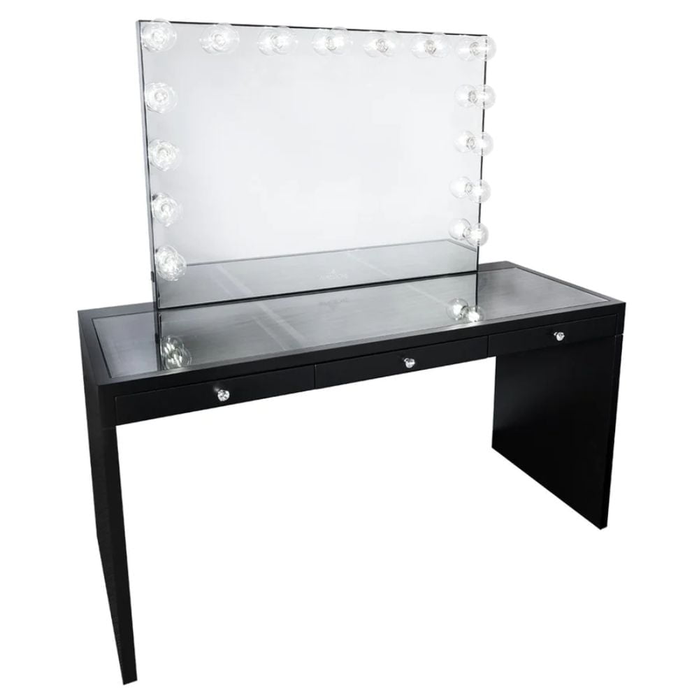 Impressions Vanity SlayStation Pro Premium Table and Vanity Mirror with ...