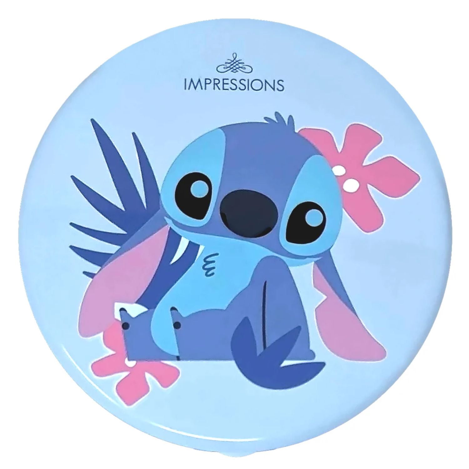 Impressions Vanity Disney Stitch Compact Mirror with Light,Double Sided ...