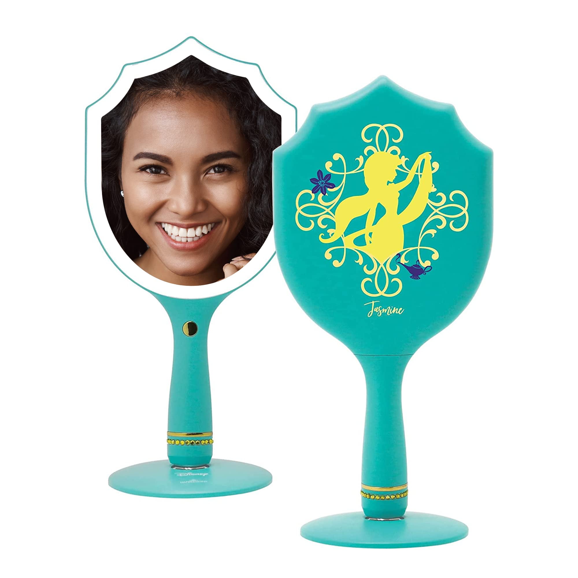 Impressions Vanity Handheld Lighted Makeup Mirror, Disney Princess ...