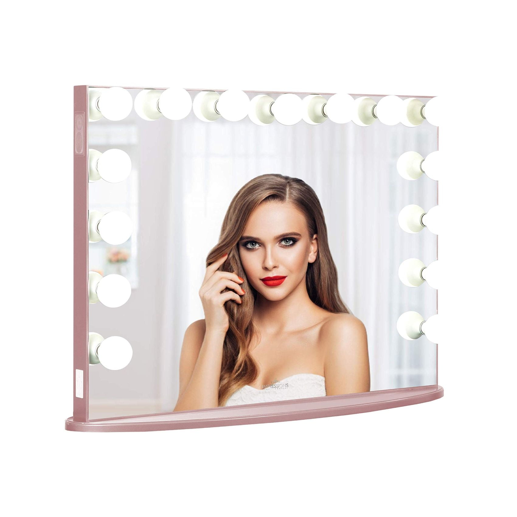 Impressions Vanity Hollywood Glow Pro LED Makeup Mirror, Tabletop Wall ...