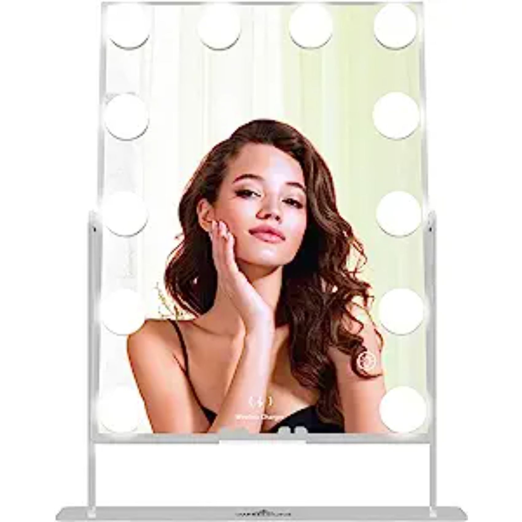 Impressions Vanity Hollywood XL Tri Tone Lighted Makeup Mirror with 360 ...