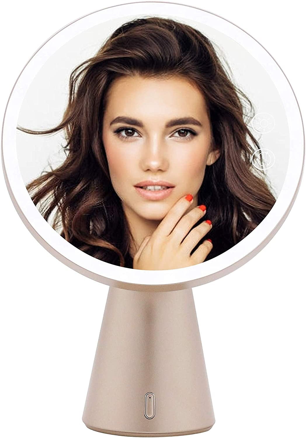 Impressions Vanity Luna LED Makeup Mirror and Light Lamp, 5X Magnifying ...