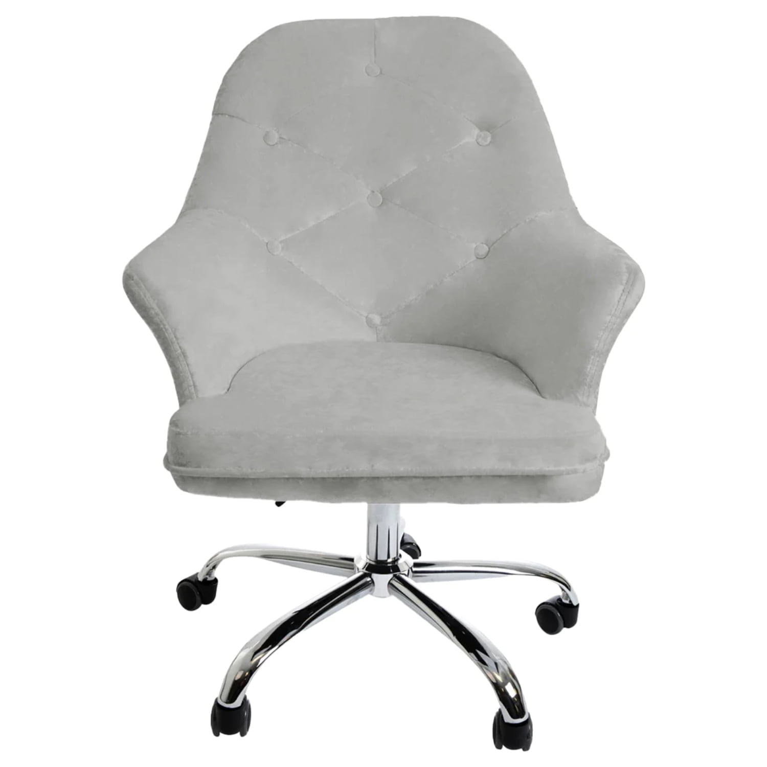 Impressions Vanity Michelle Tufted Vanity Chair with 360 Degree Swivel ...