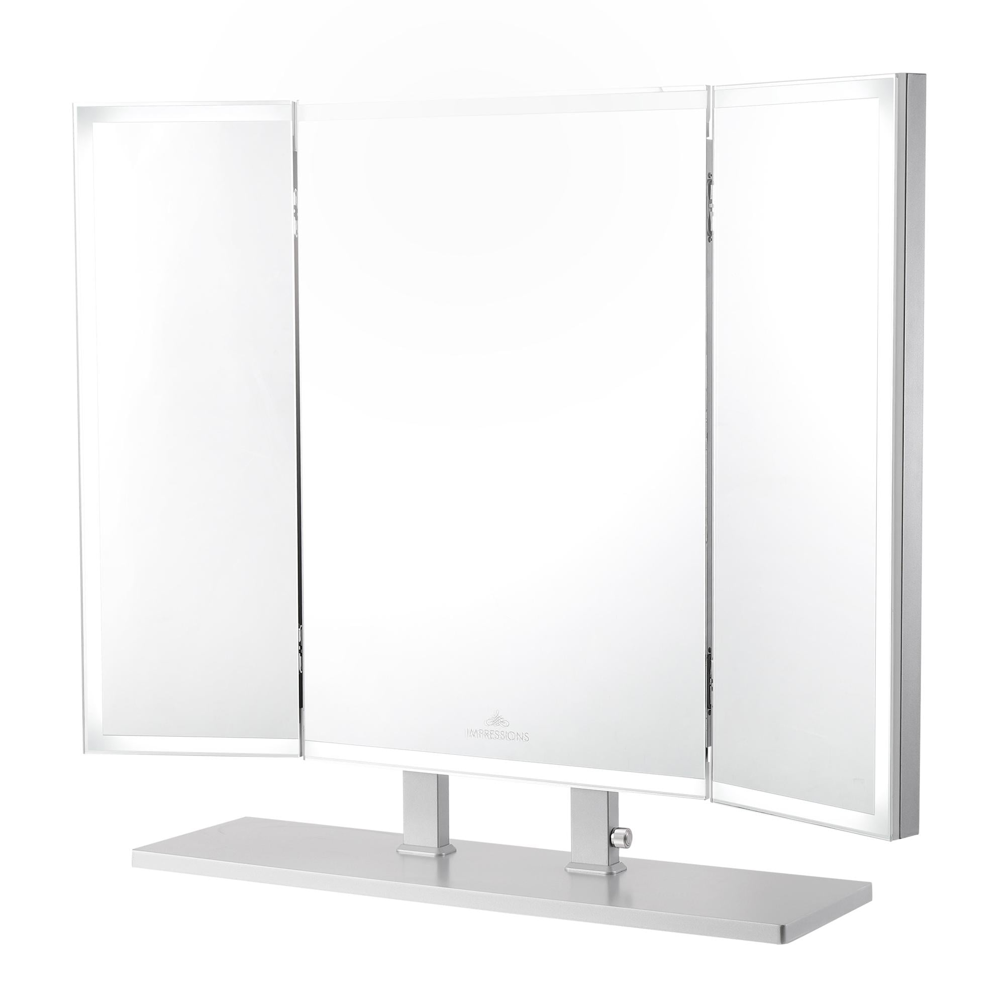 Impressions Vanity Mirror with LED Strip Lights, Trifecta Pro Lighted ...