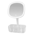 Impressions Vanity Reflect LED Makeup Mirror with Vanity Organizer, 7x ...