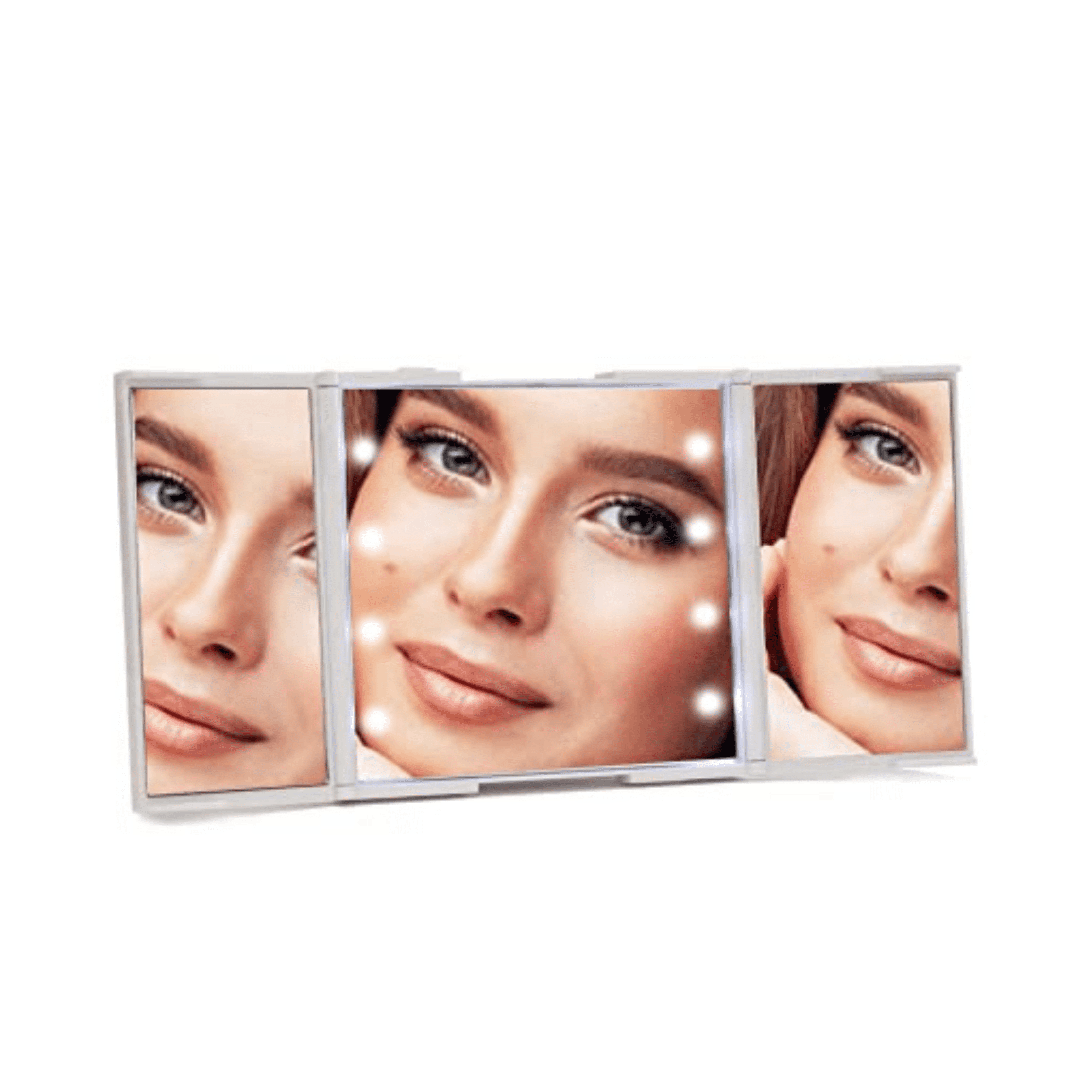 Impressions Vanity Revealight Trifold Compact LED Makeup Mirror ...