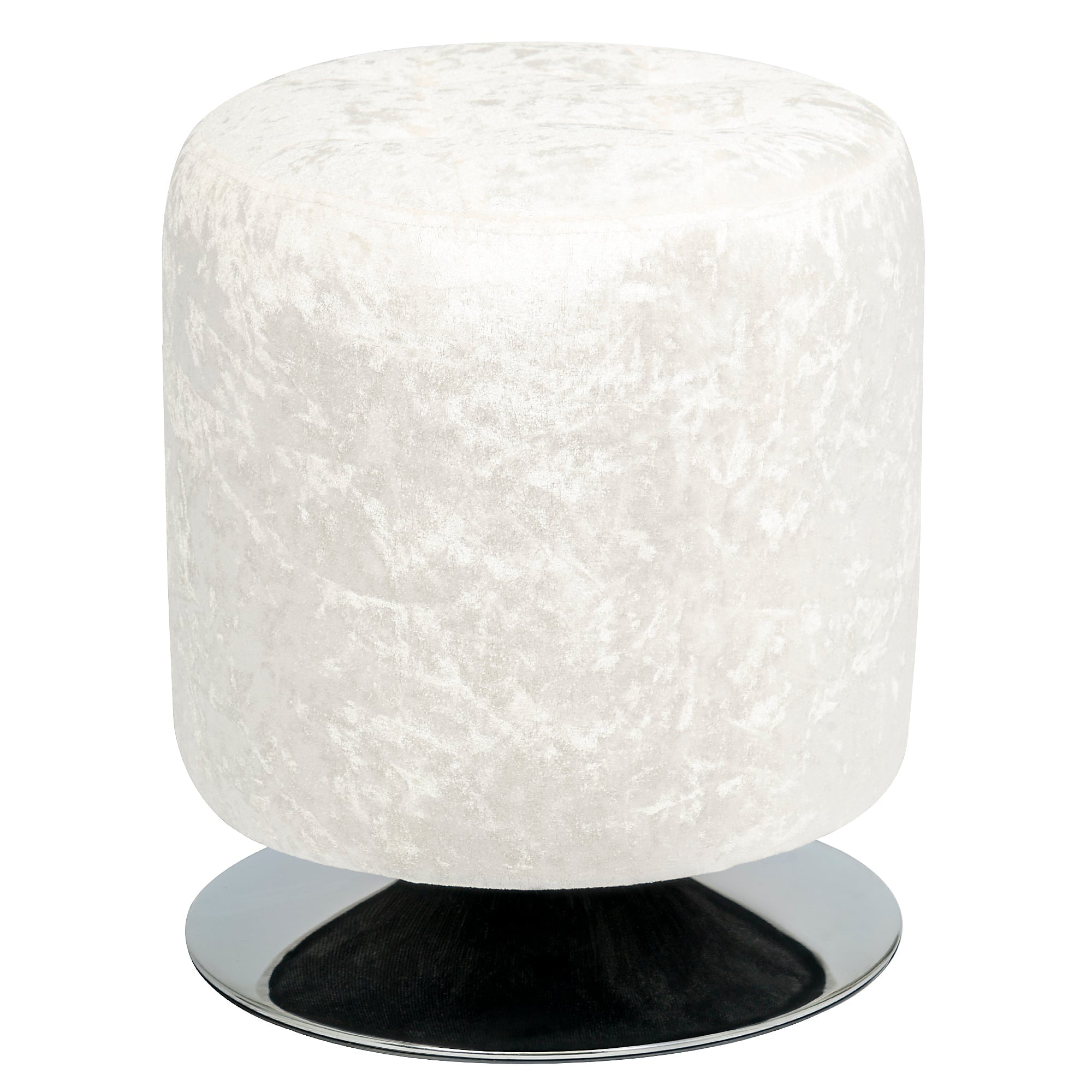 Impressions Vanity Rosey Tufted Vanity Ottoman, 360-degree Swivel ...