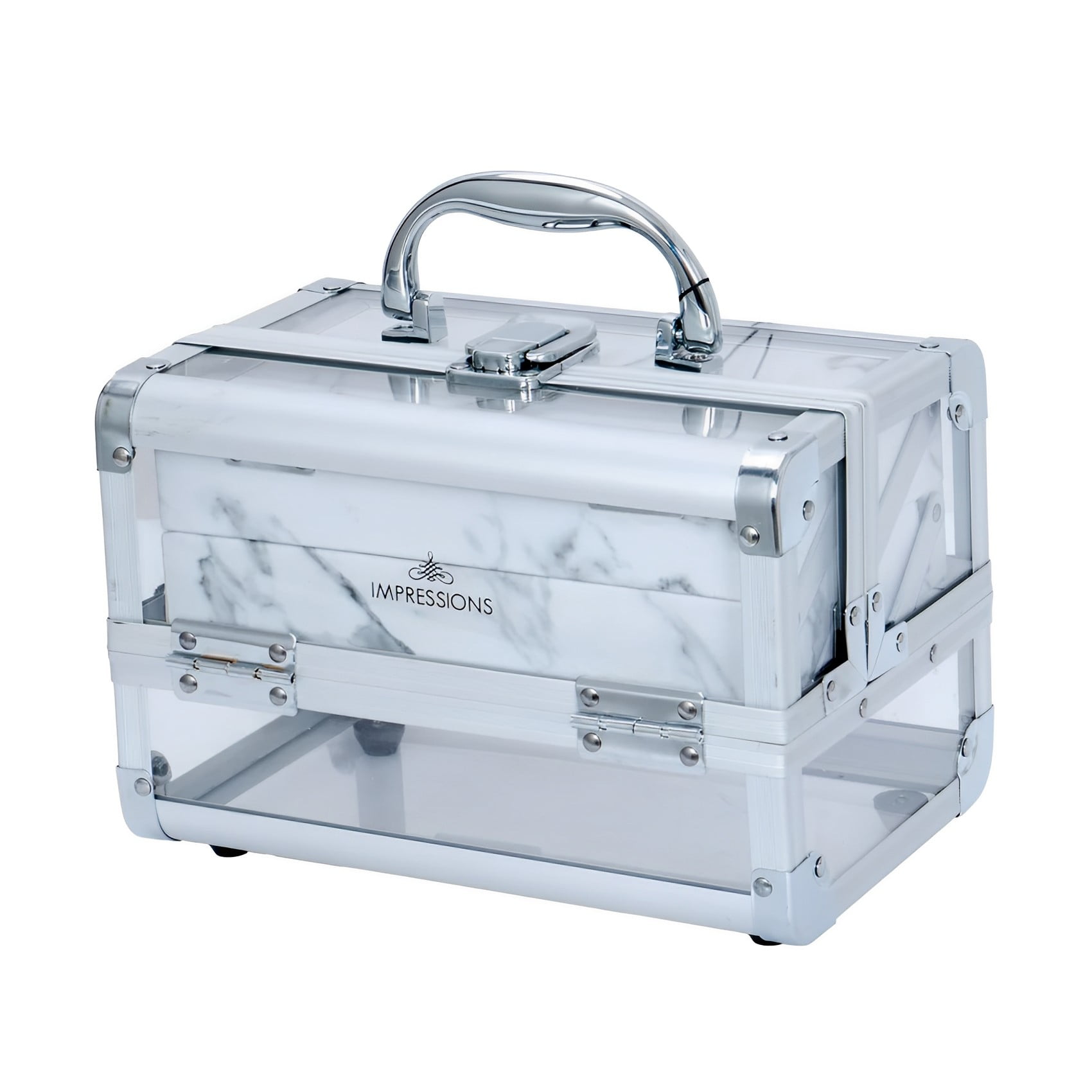 Impressions Vanity Savvy Lux Portable Makeup Travel Case with Mirror ...