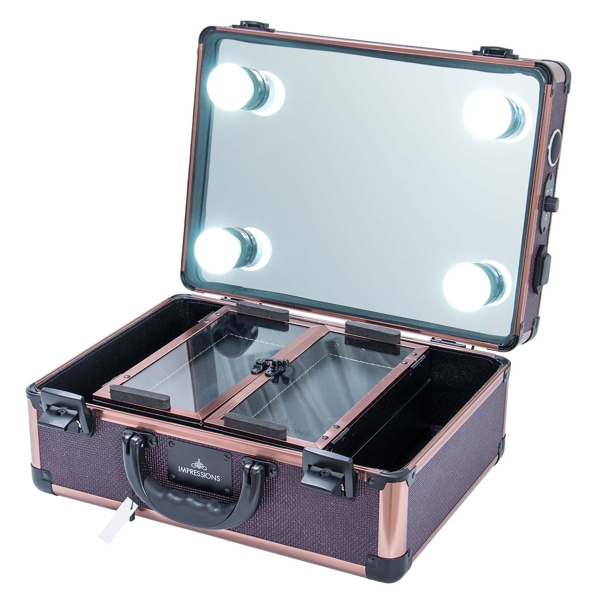 Impressions Vanity Slay Case 3.0, LED Makeup Caboodle, Travel Vanity ...