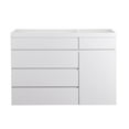 Impressions Vanity SlayStation Display Chest, Modern White Vanity ...